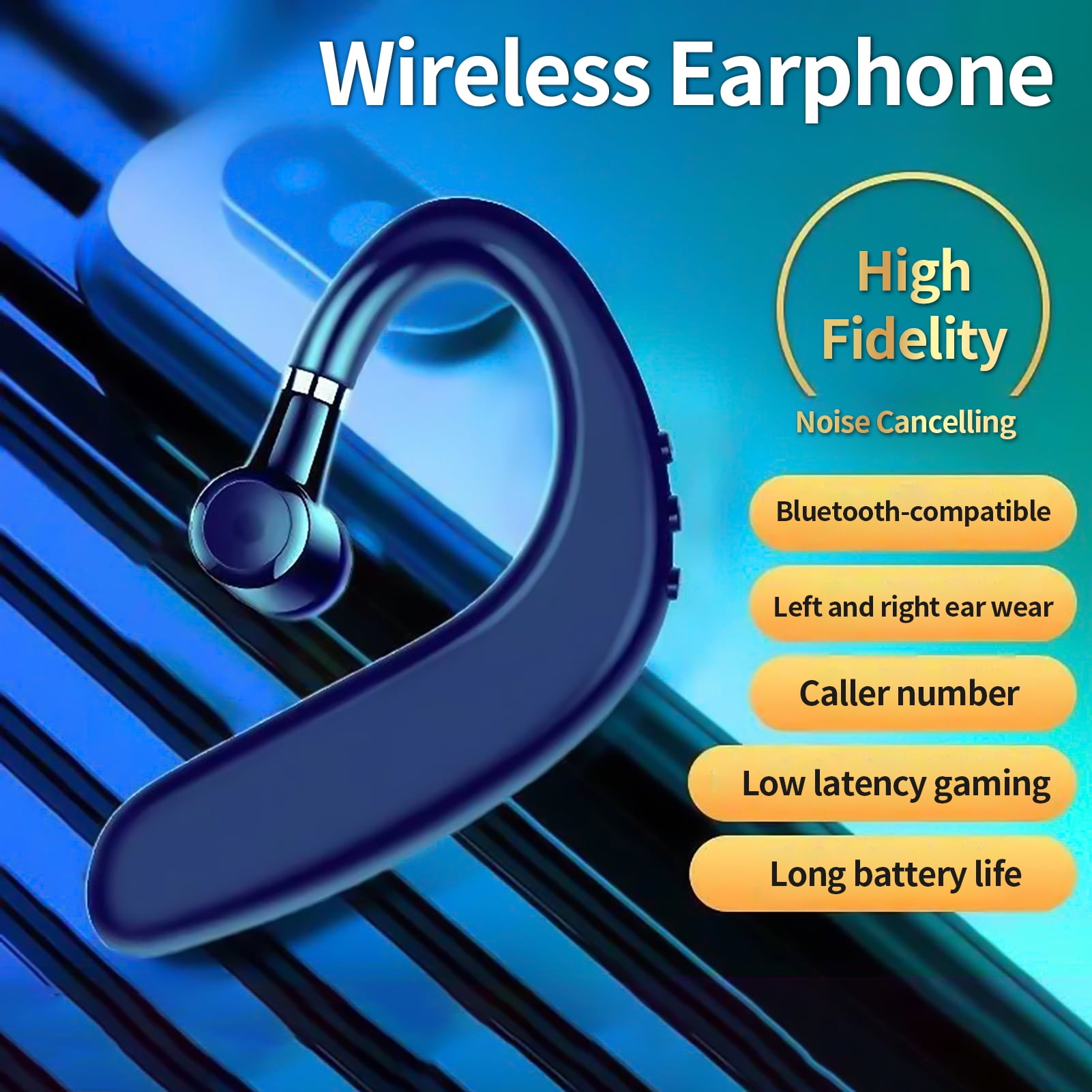 YDxl S109 Wireless Earphone High Fidelity Intelligent Noise Cancelling ...