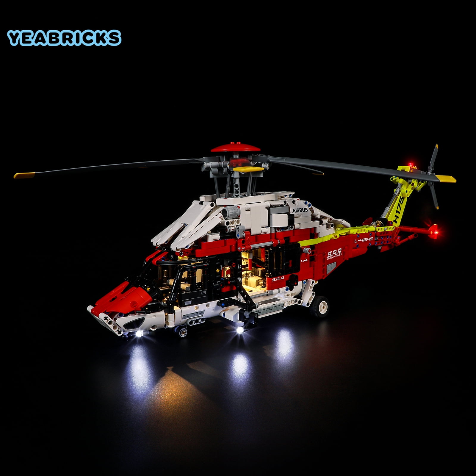 YEABRICKS LED Light Kit for Lego Technic Airbus H175 Rescue Helicopter ...