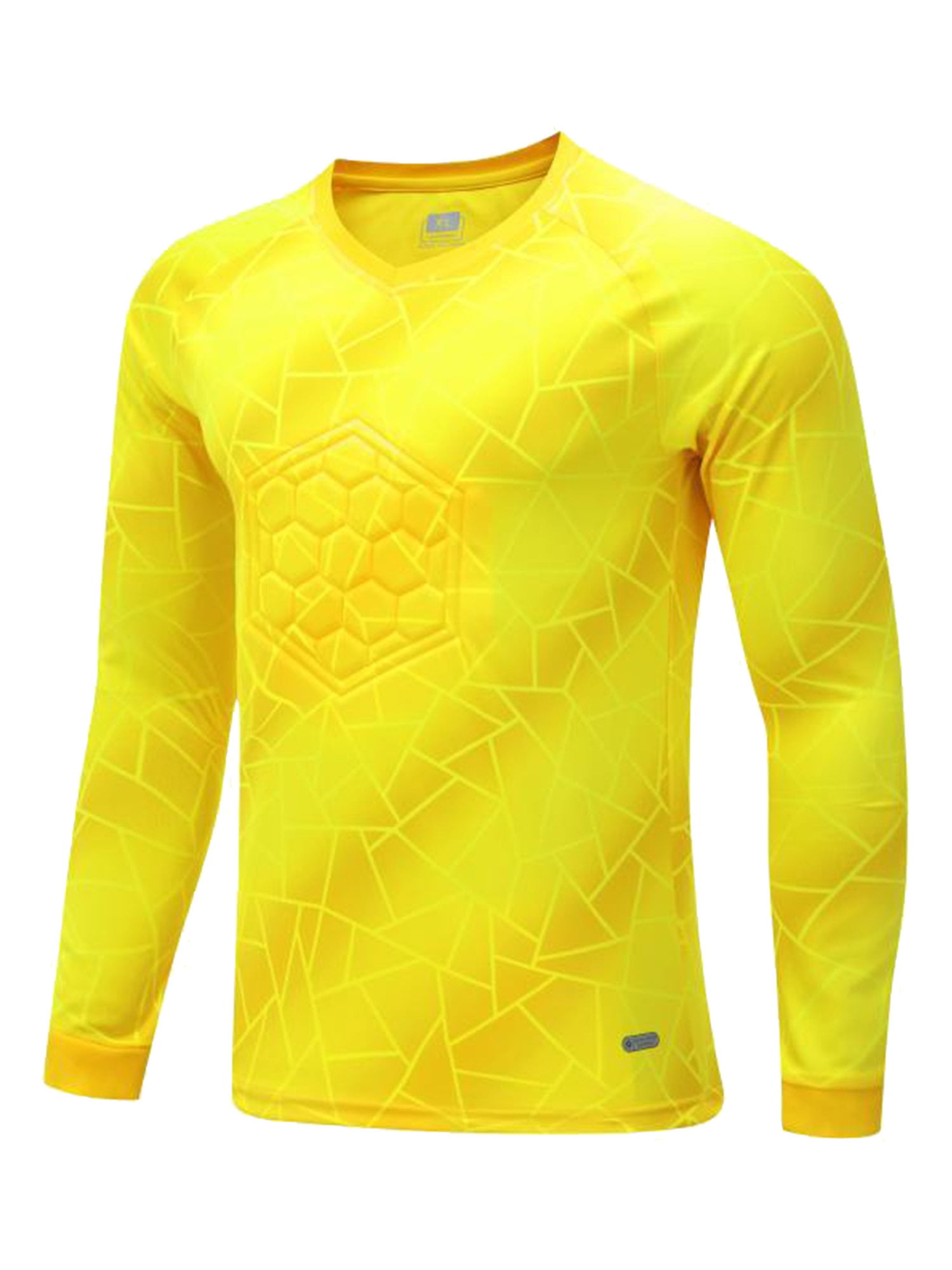 YEAHDOR Boys Youth Goalie T-Shirt Long Sleeve Padded Goalkeeper Jersey ...
