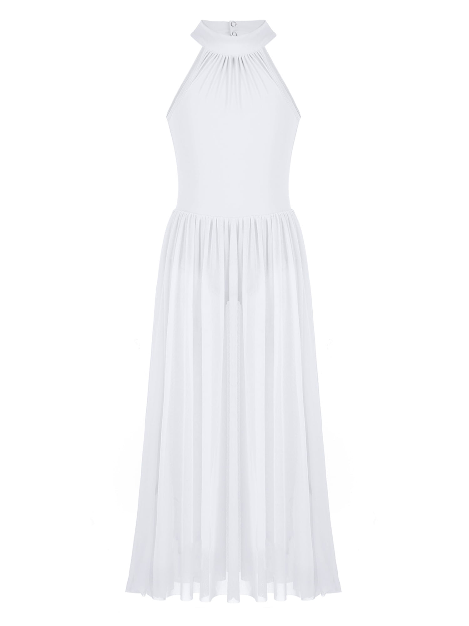 YEAHDOR Girls Ballet Maxi Dress Sleeveless Ballerina Leotard Dress ...