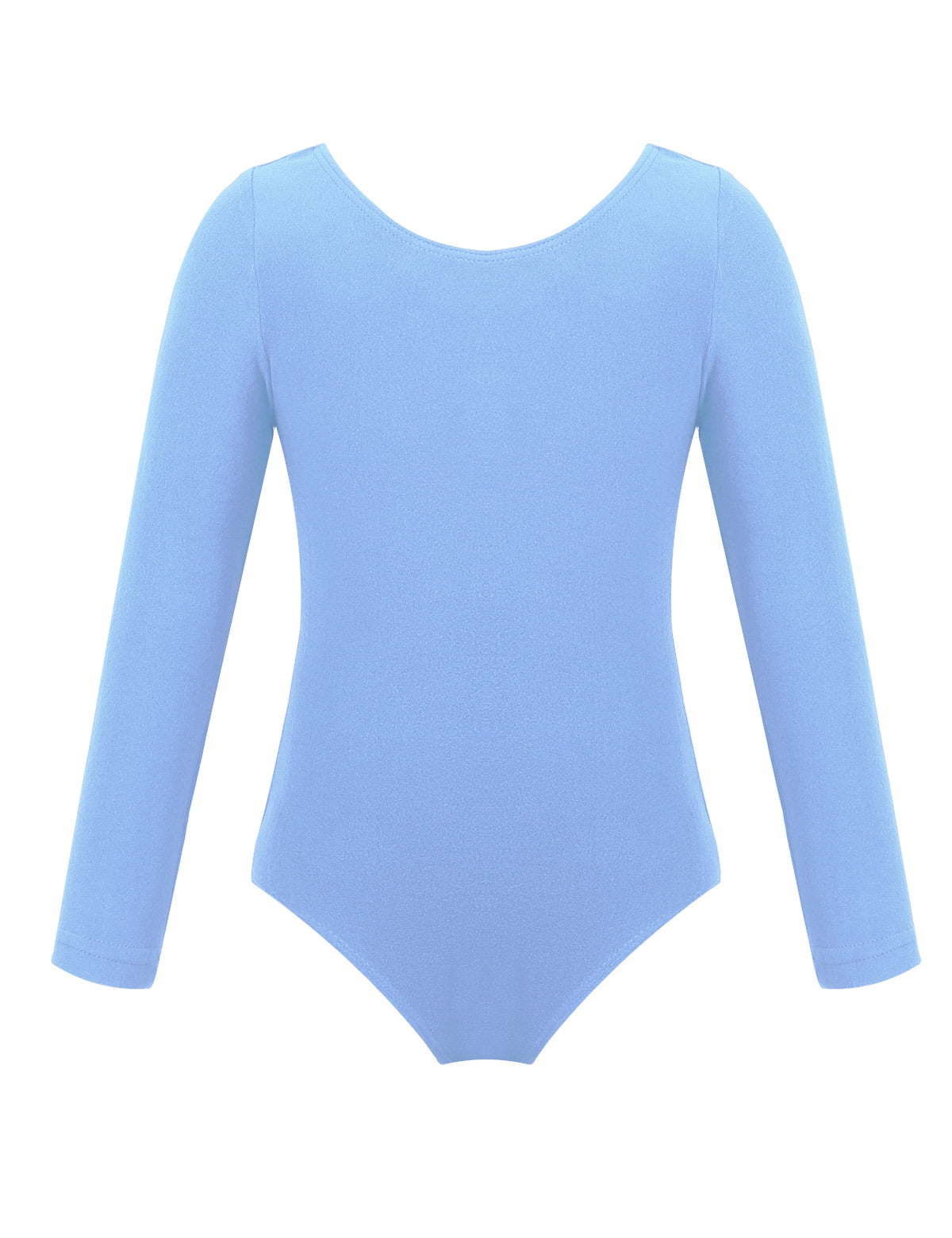 YEAHDOR Kids Girls Ballet Leotard Gymnastics Costume Long Sleeve Solid ...