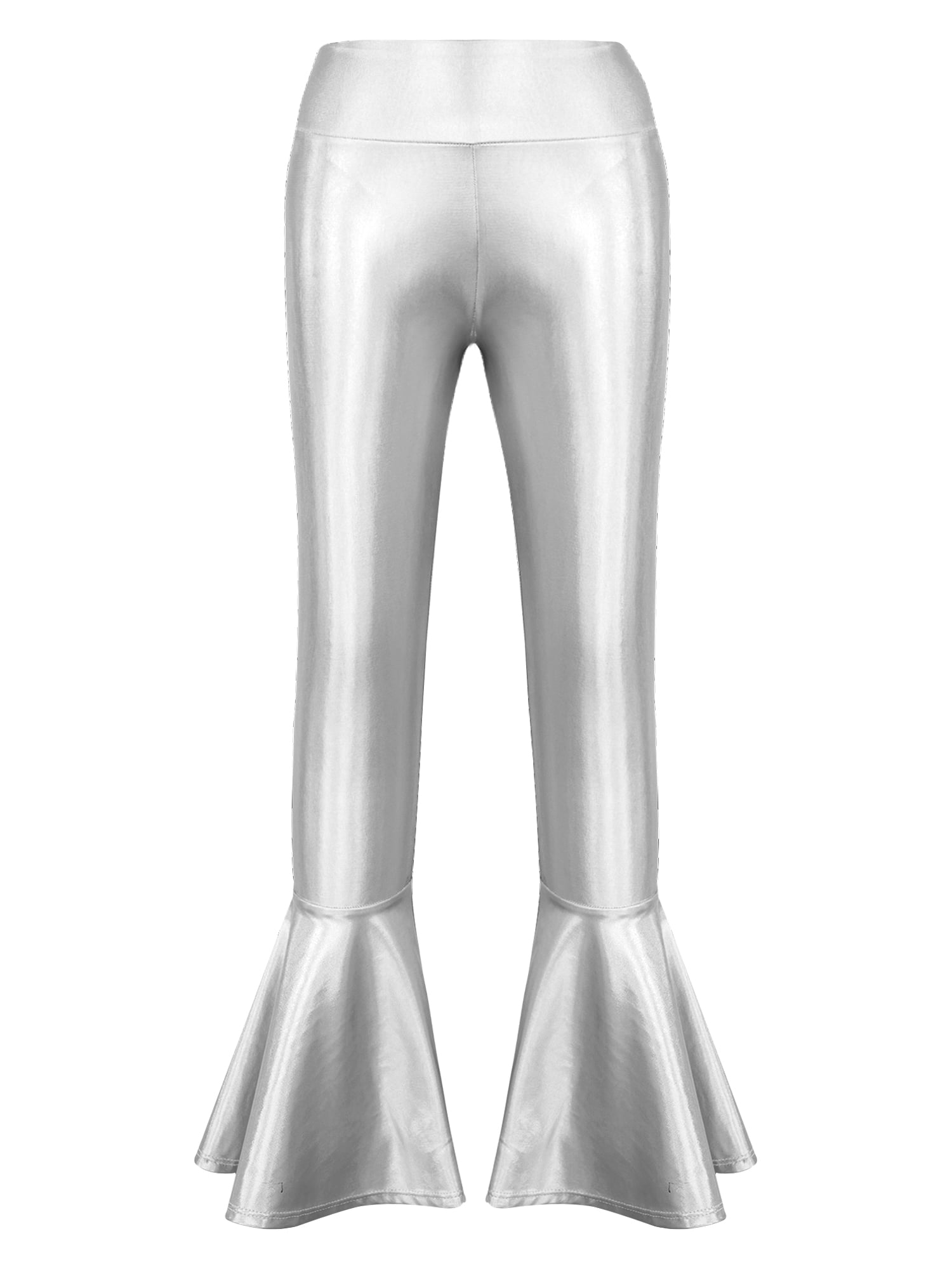 YEAHDOR Kids Girls Jazz Hip Hop Dance Pants Loose Bootcut Bell Bottoms ...