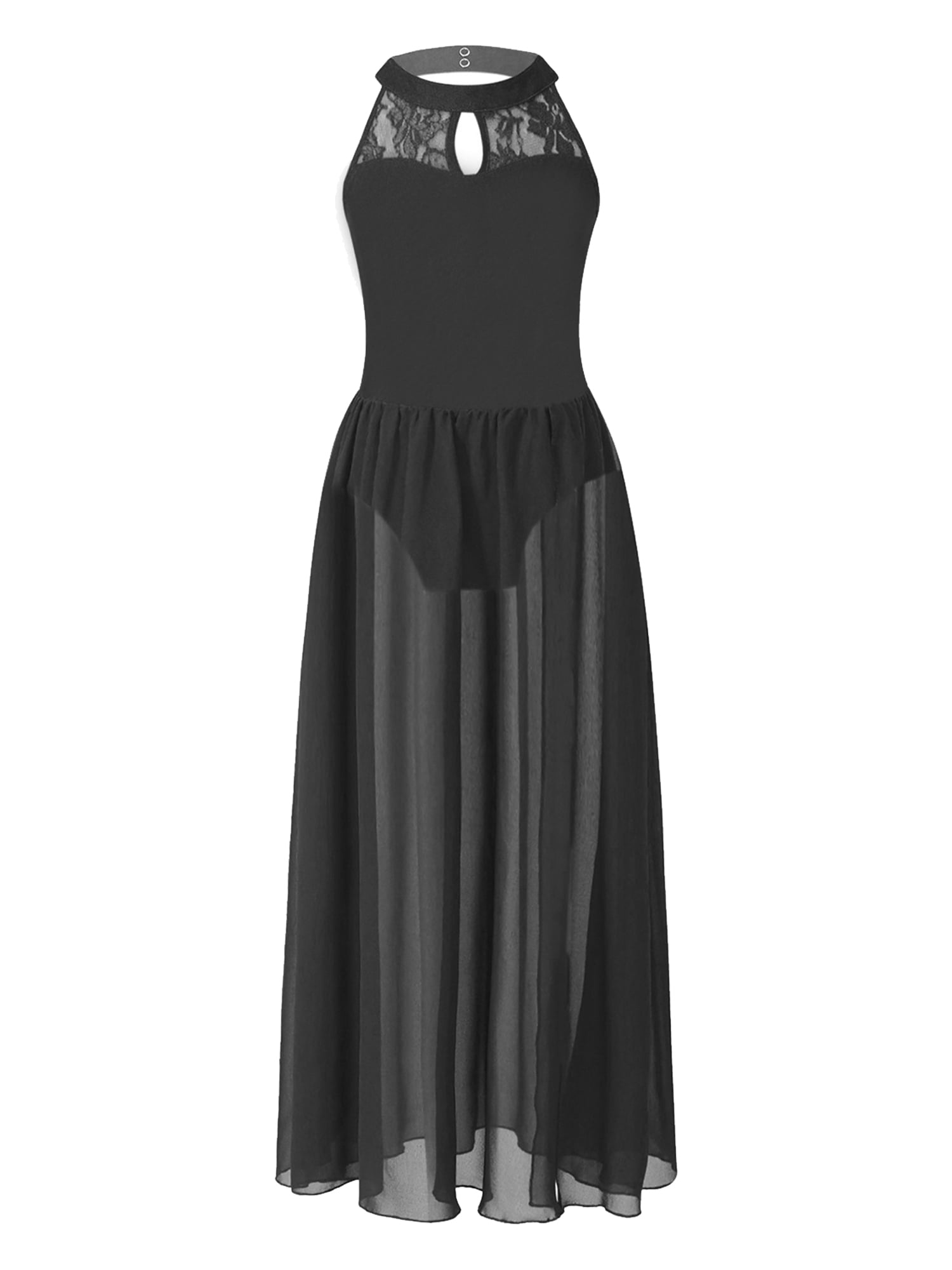 YEAHDOR Kids Girls Lyrical Dance Dress Modern Contemporary Costume ...