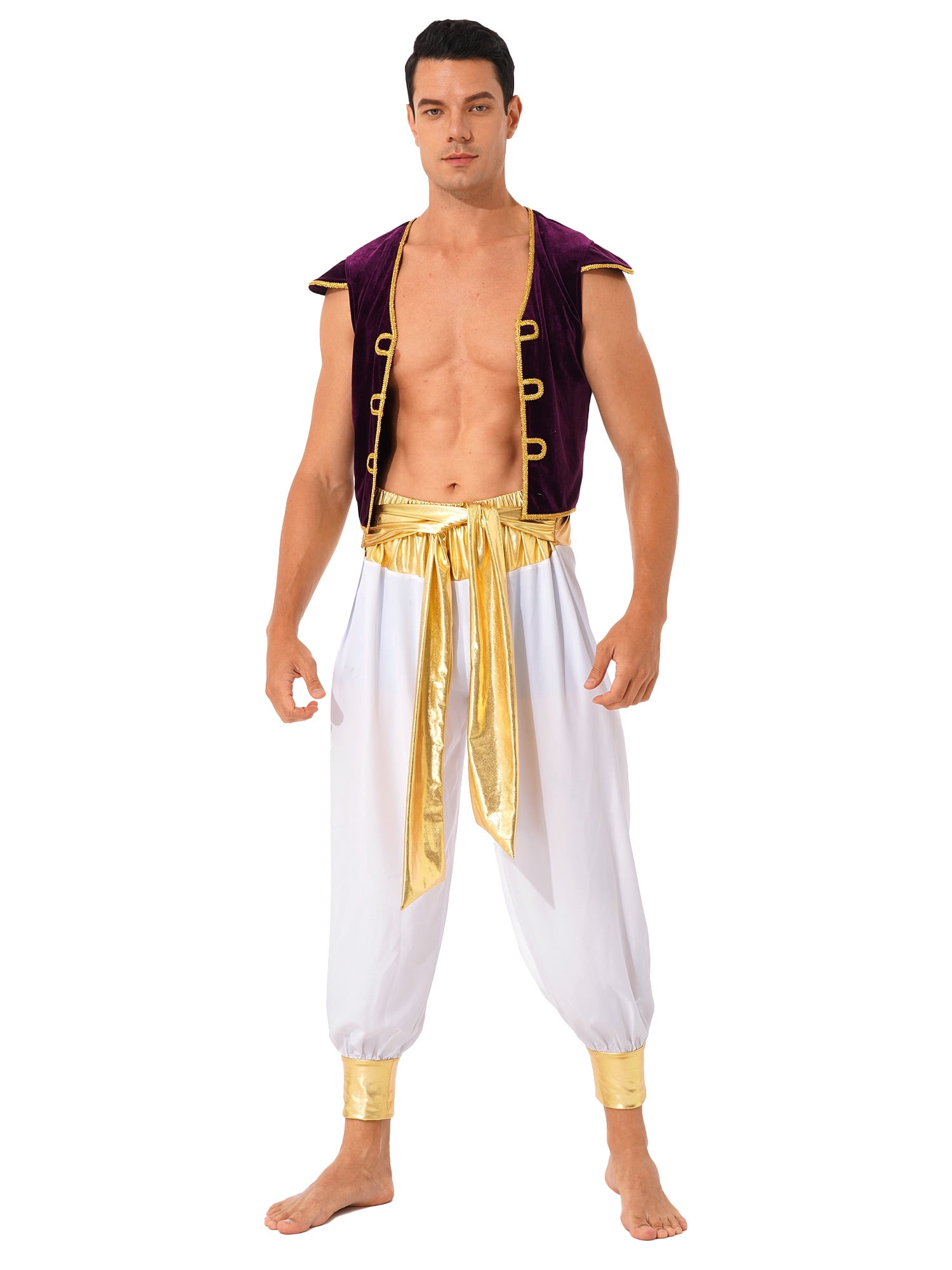 YEAHDOR Mens Halloween Cosplay Costume Ancient Greek God Gladiator ...