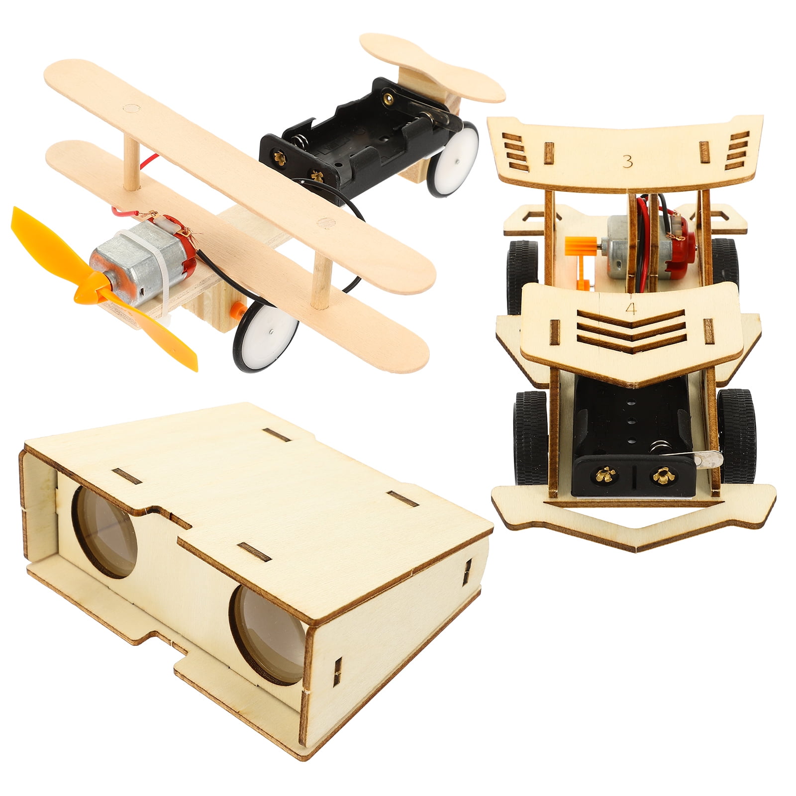 YEAHIBABY DIY Science Electric Glider Plane Model Kit for Kids in ...