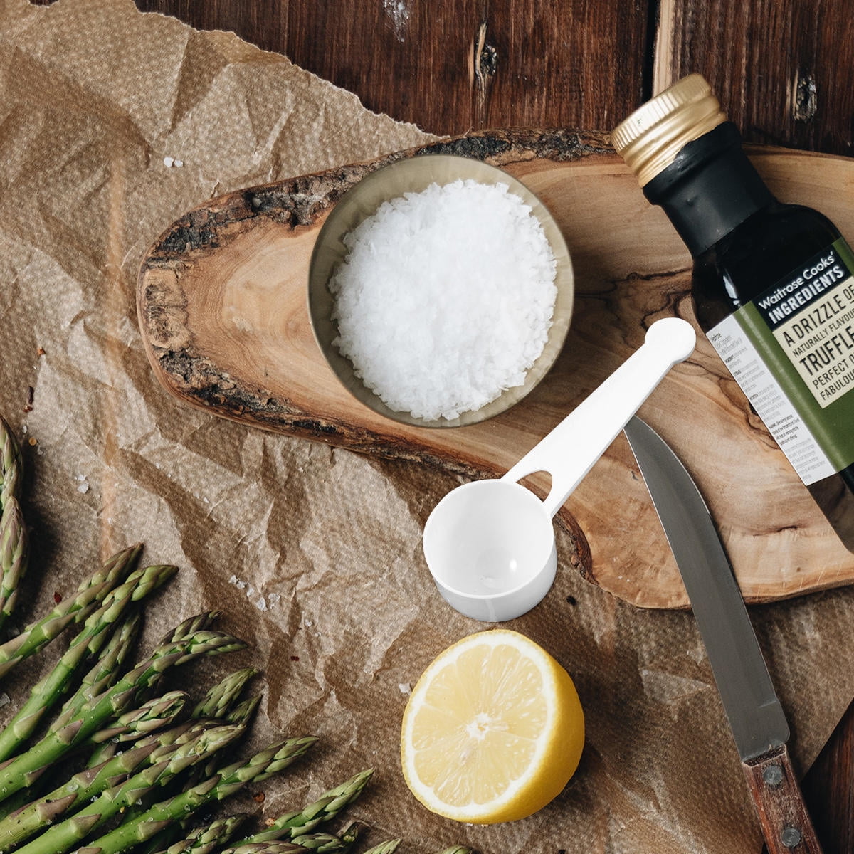 YEAHIBABY 100 Large Quantity White Plastic Measuring Spoons for Cooking ...