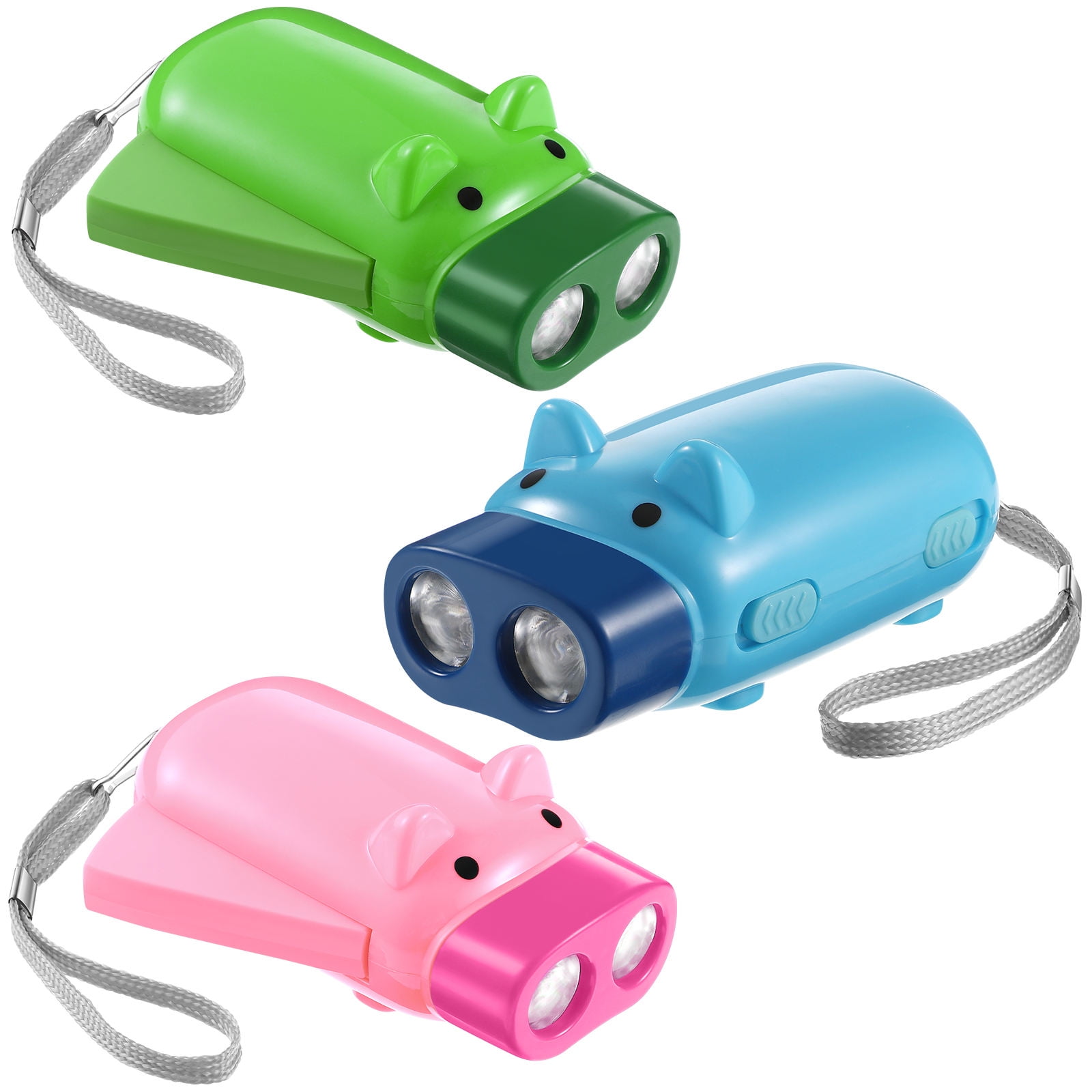 YEAHIBABY Cute Pig Pattern Cartoon Flashlight Portable Electric Torch ...