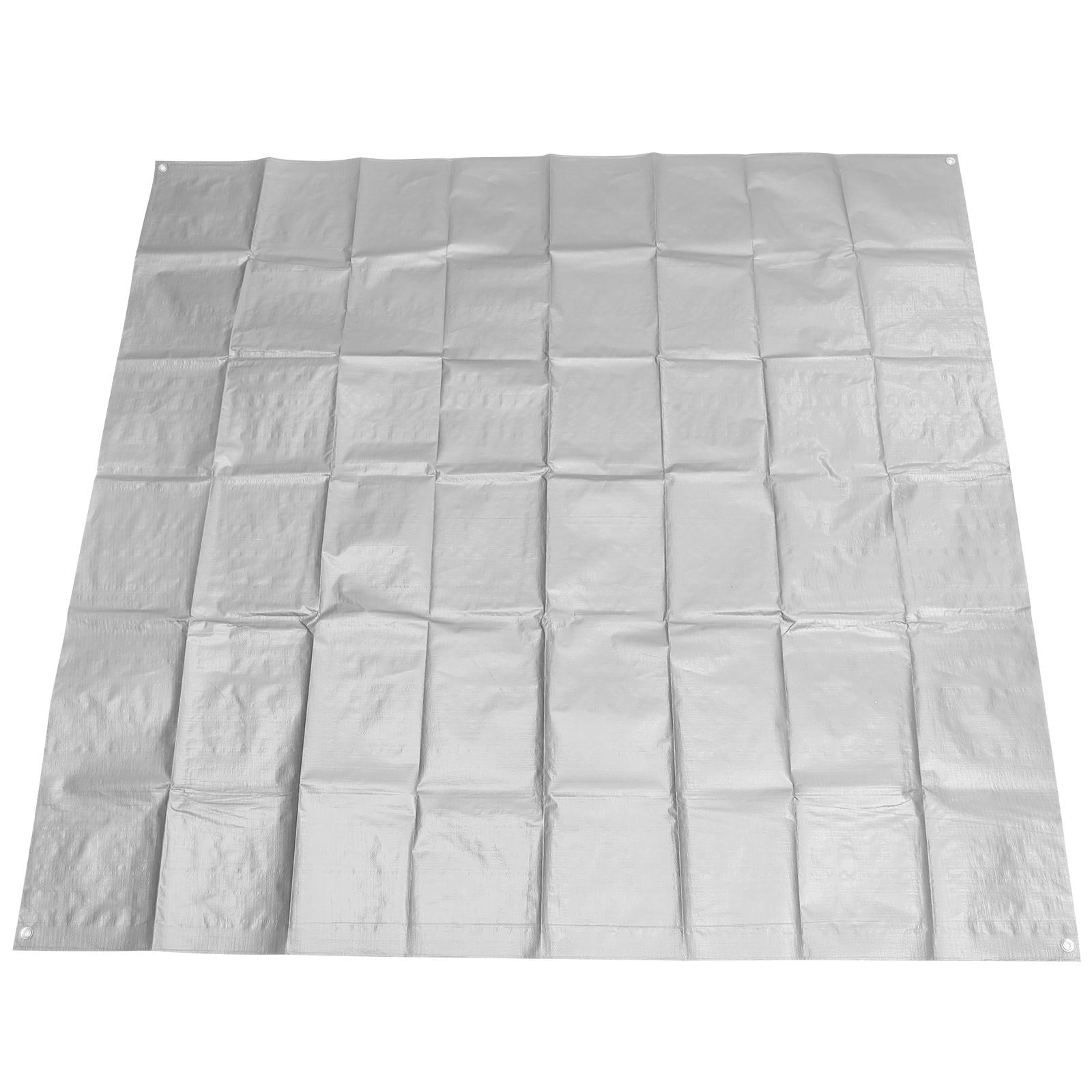 YEAHIBABY Heavy Duty PVC Tarp Tarpaulin Silver 1Pcs Practical Design ...
