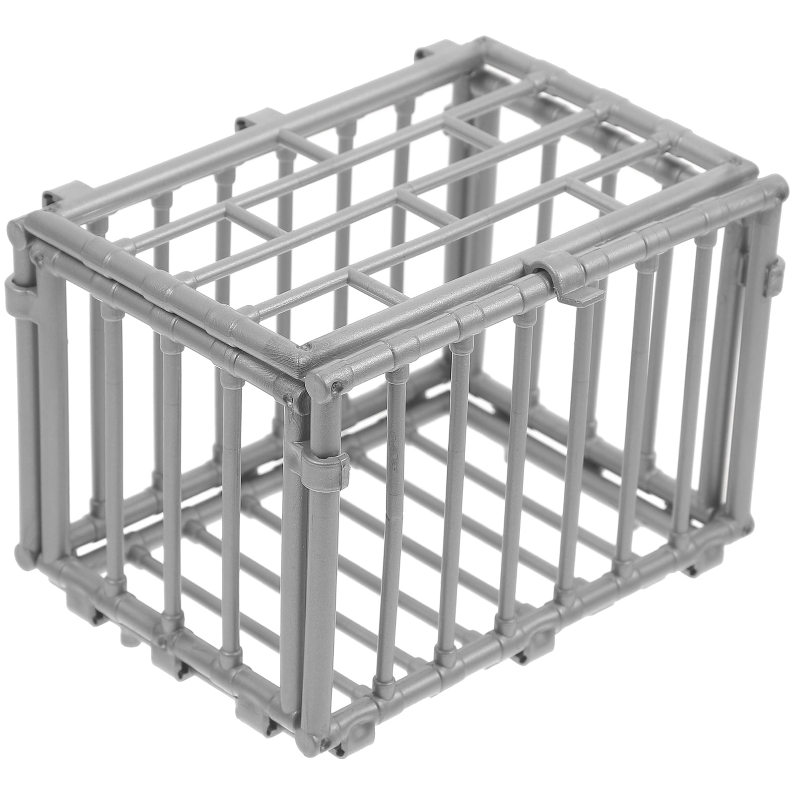 YEAHIBABY Mini Plastic Cage for Decoration ABS Black DIY Craft Hamster ...