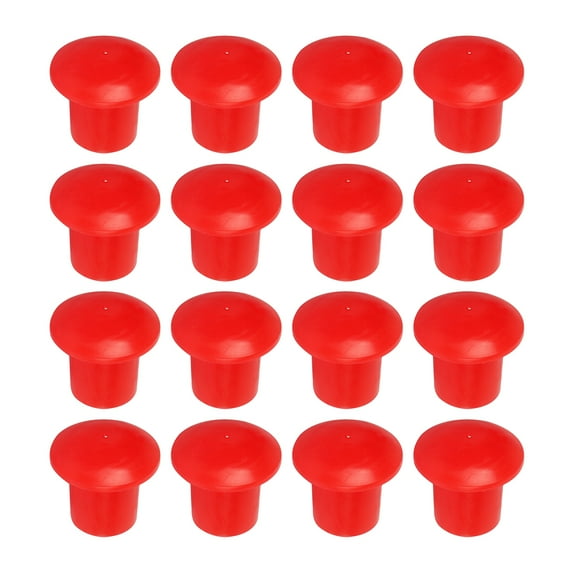 YEAHIBABY Plastic Reinforced Protective Cap Rebar Mushroom Caps Red ...