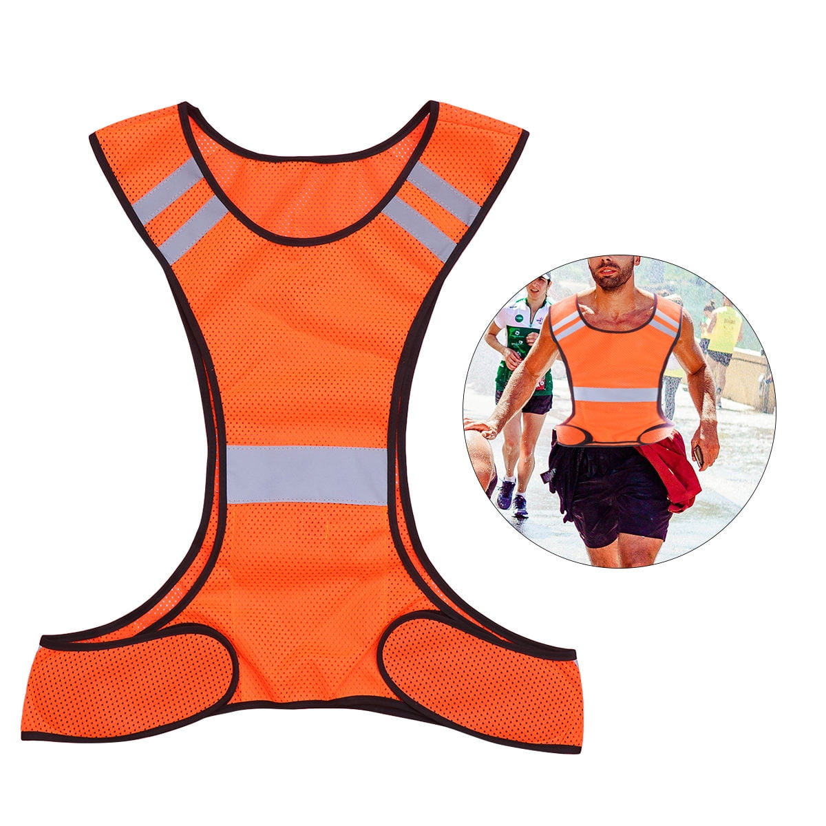 YEAHIBABY Reflective Vest for Men Visibility for Traffic Control 1Set ...