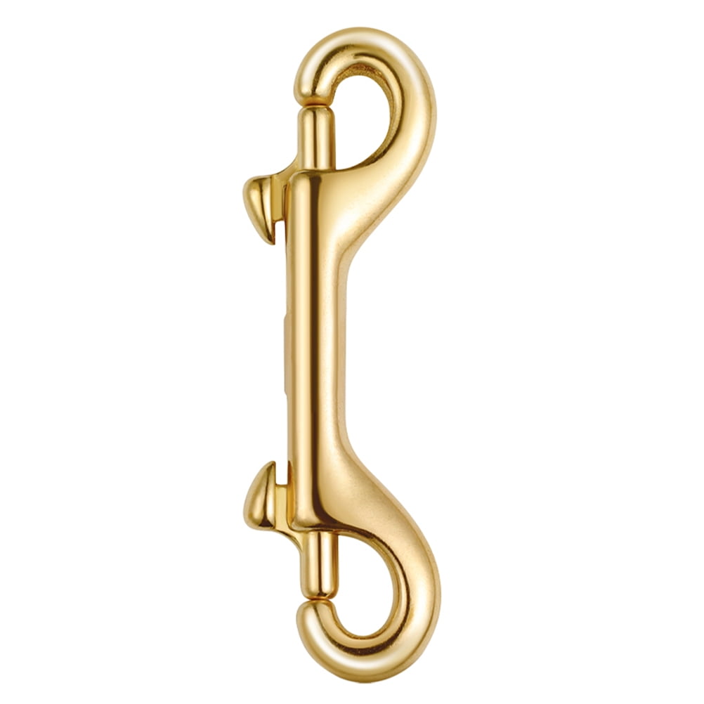 YEAHIBABY-Solid Brass Double Ended Snap Hook For Diy Bags Pet Leashes ...