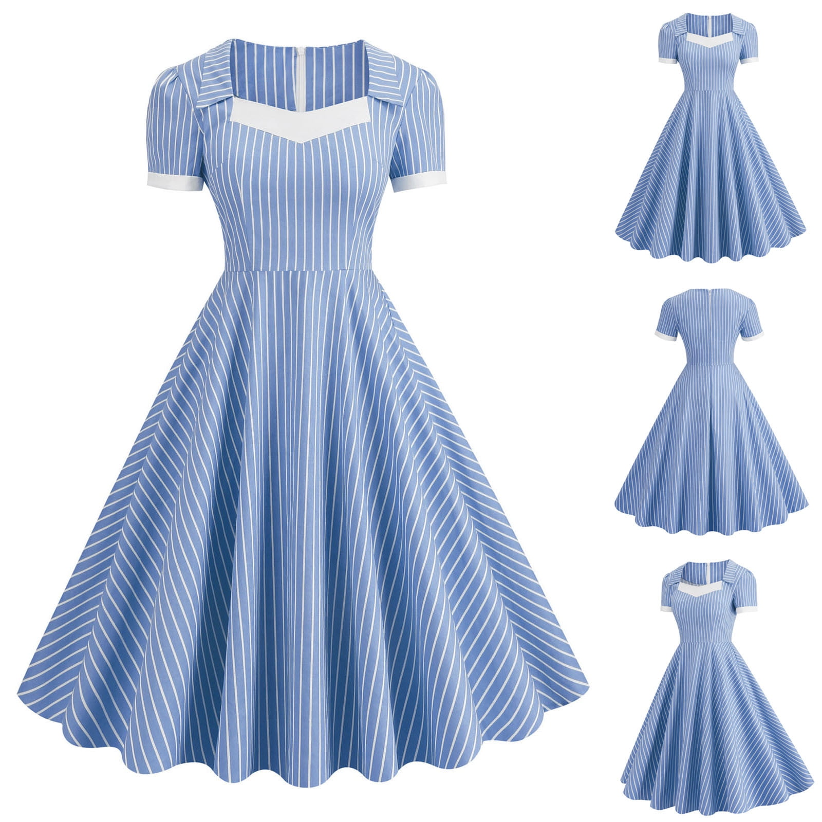 YEAHITCH Formal Gowns And Evening Dresses Turndown Collar Dresses For ...