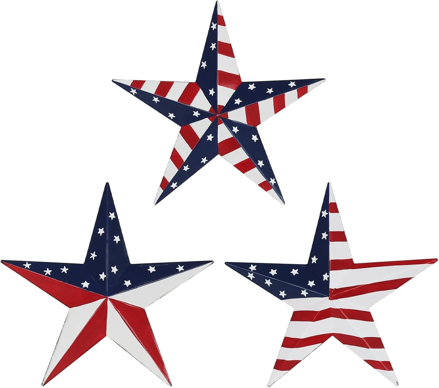 YEAHOME Memorial Day Decorations, 4th of July Decorations Outdoor, 3 ...