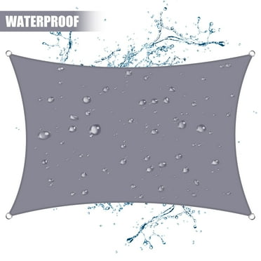 16' x 16' x 16' Triangle Waterproof Sun Shade Sail Outdoor Canopy Cover ...