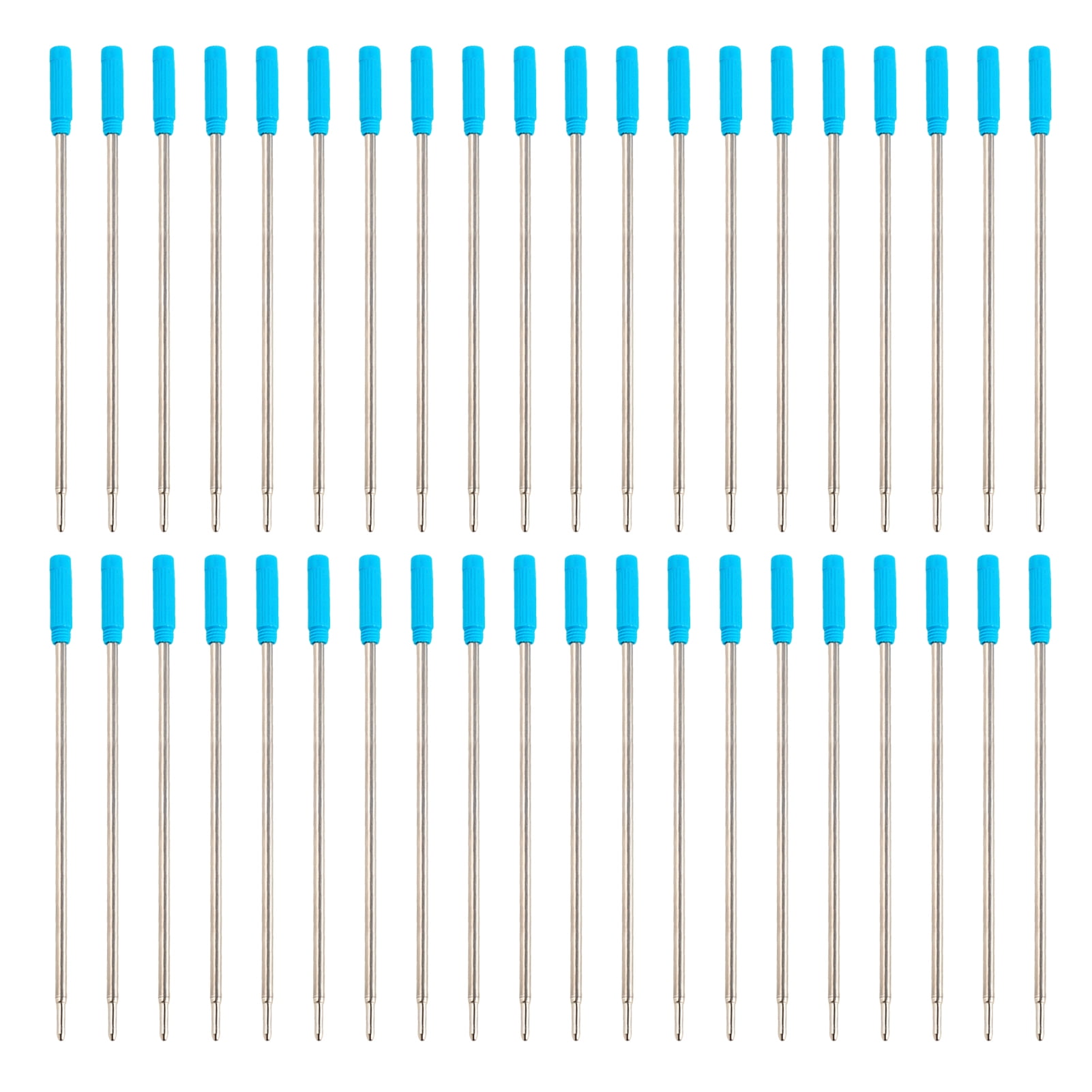 YEAUEME Ballpoint Pen Refills Blue Ink Medium Point Pen Refills Smooth ...