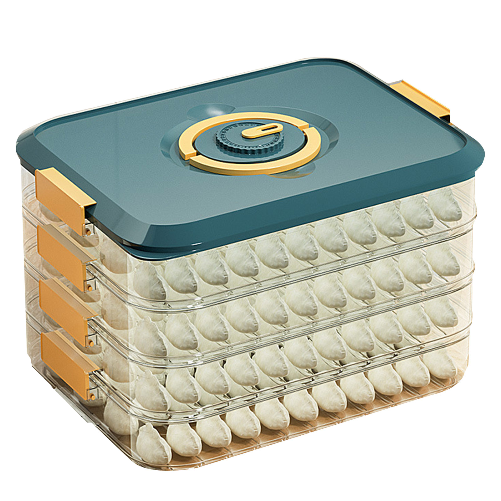 YEAUEME Deli Meat Container Dumpling Storage Box Multiple Layer BPA ...