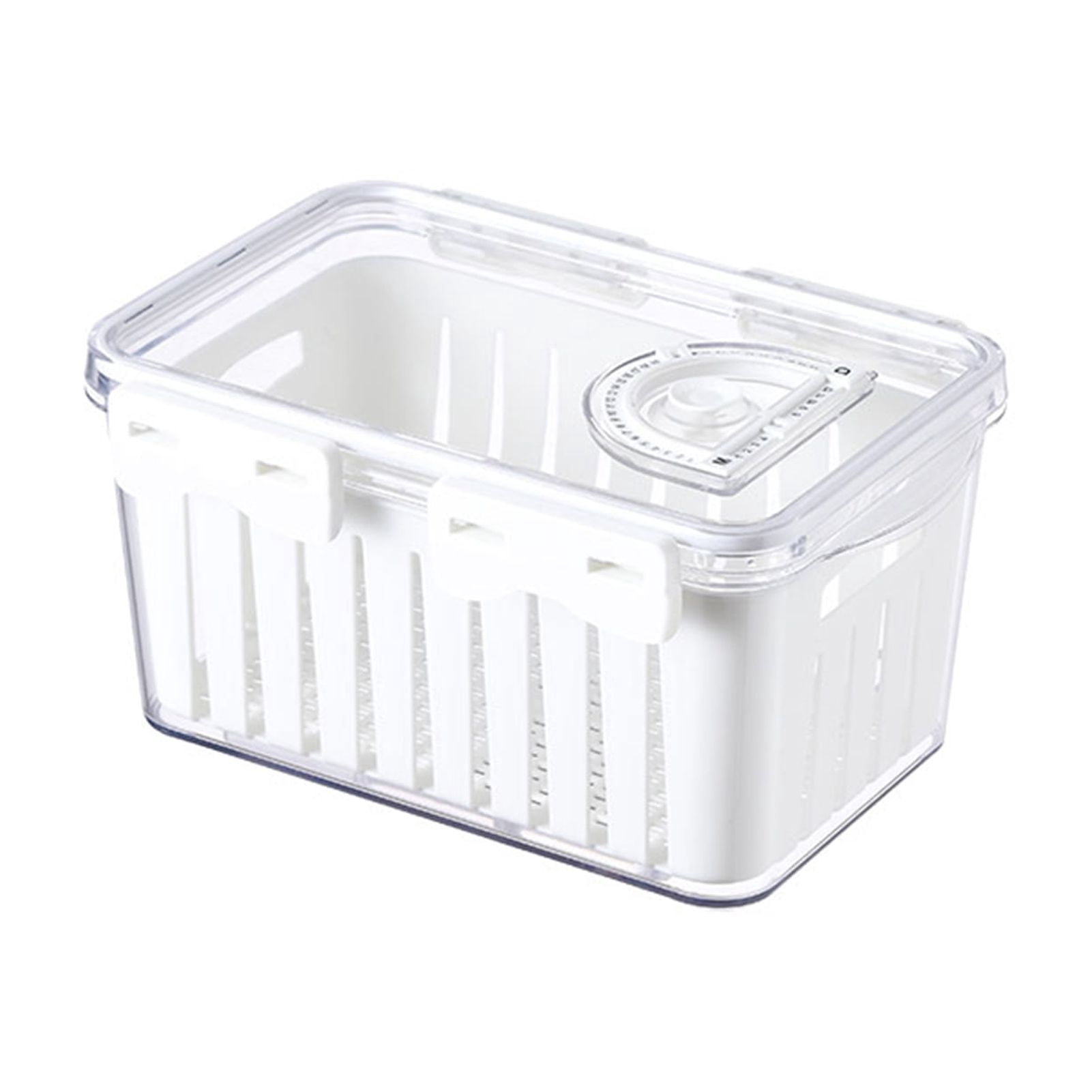 YEAUEME Fruit Storage Containers with Colanders Airtight Drain Box BPA ...