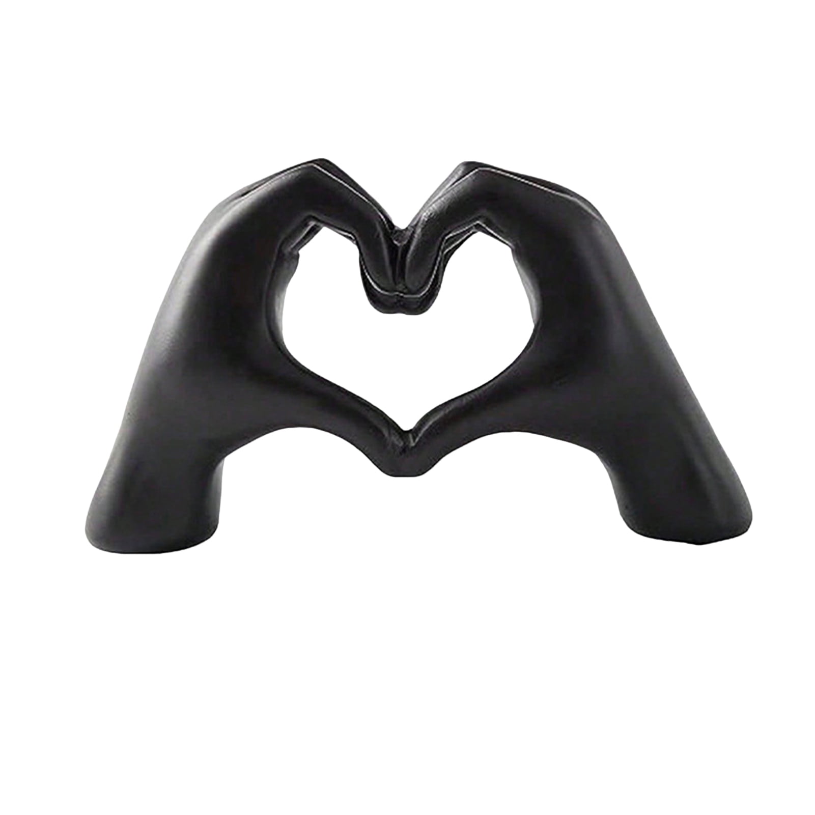 YEAUEME Love Heart Hand Figurine Heart-shaped Gesture Resin Statue ...