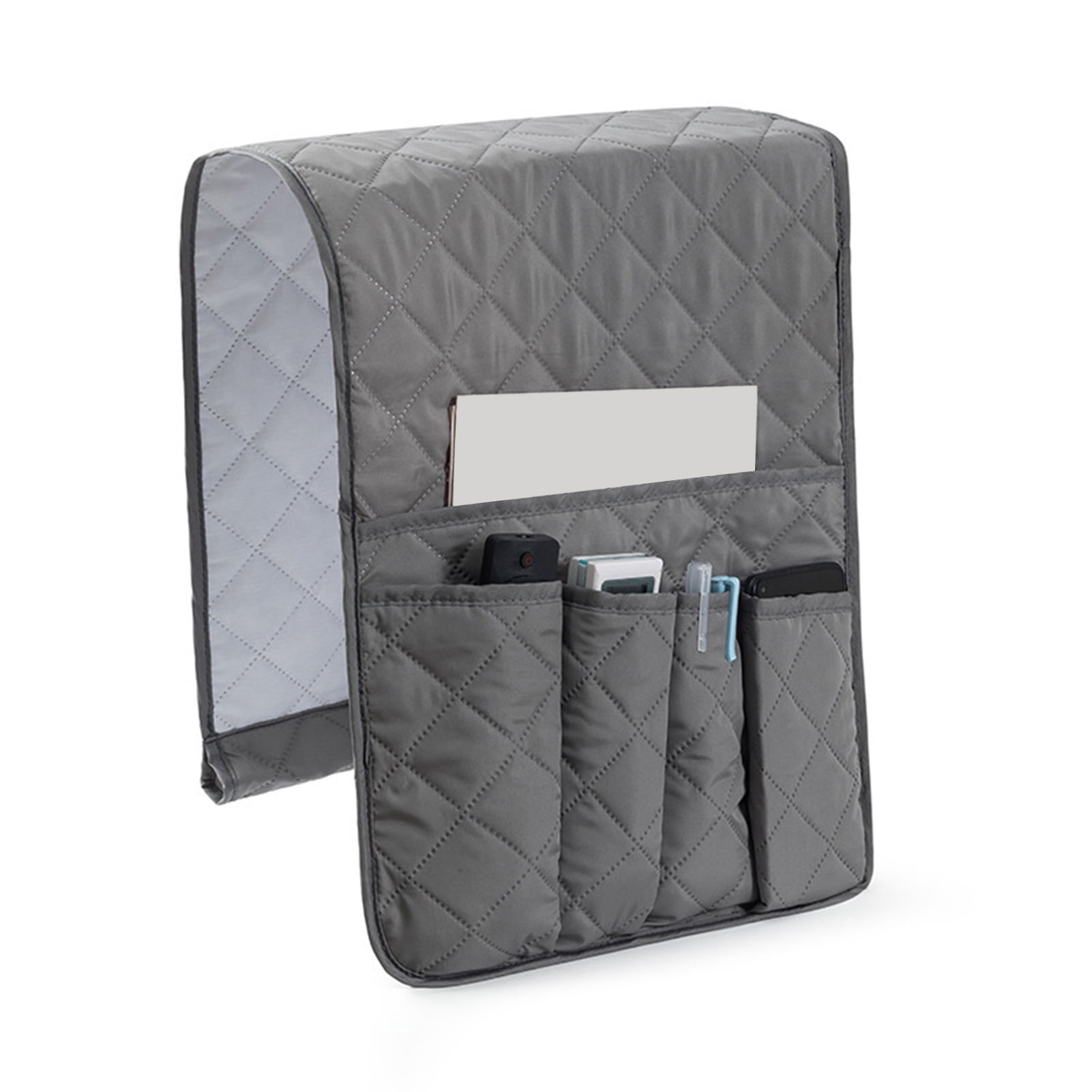 YEAUEME Sofa Armrest Organizer Remote Control Holder with Pockets ...