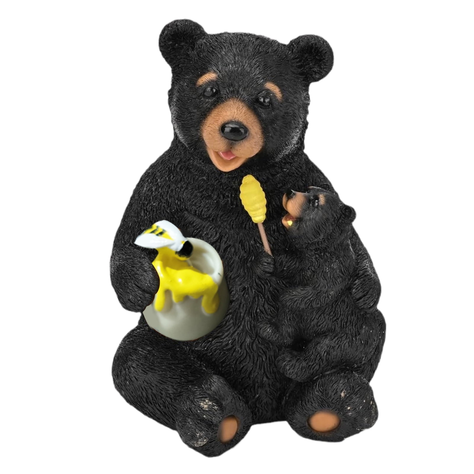 YEAUEME Solar Bear Lamp Figurine Weather-proof Outdoor Garden Yard ...