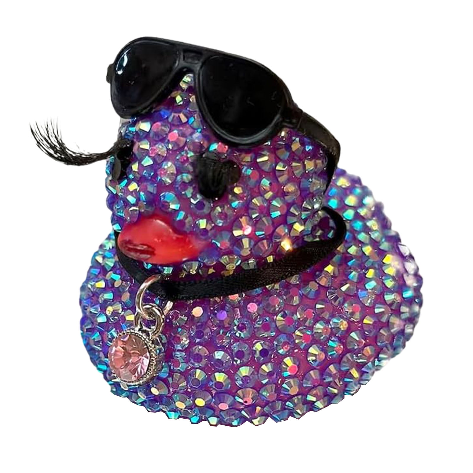 YEAUEME Sparkling Rhinestone Duck Figurine Bling Little Duck Statue ...