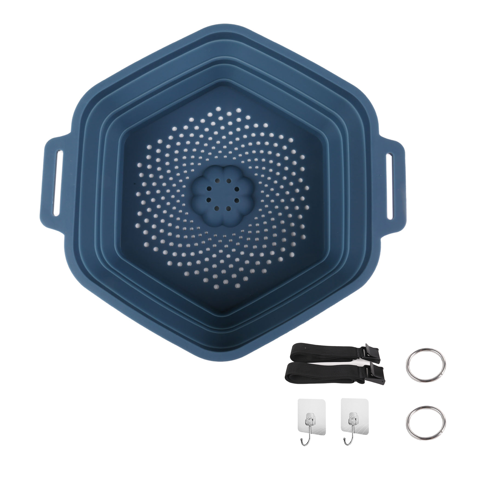 YEAUEME Summer Ice Bath Silicone Tub with Adjustable Strap Foldable ...