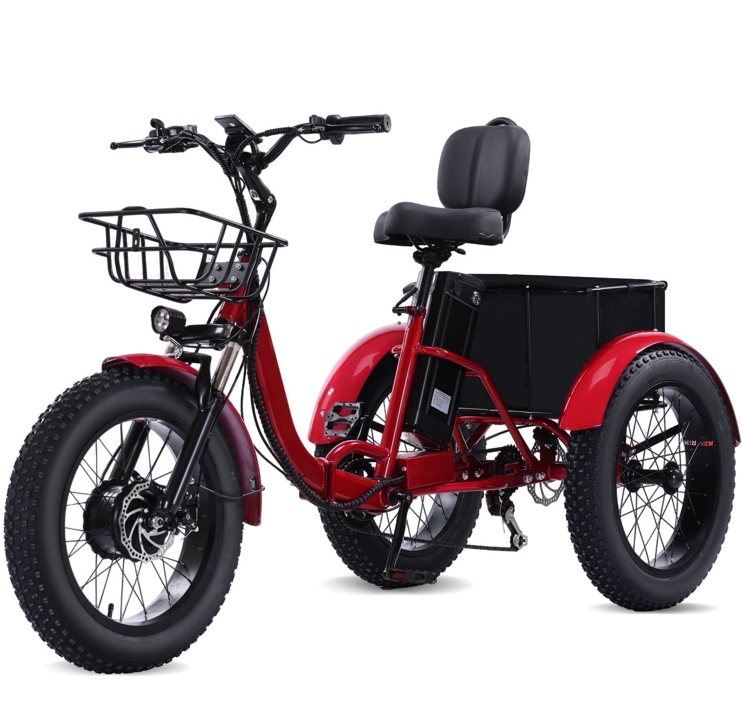 YEBEI Electric Trike, 7 Speed 3 Wheel Electric Bicycle with 48V 15Ah ...