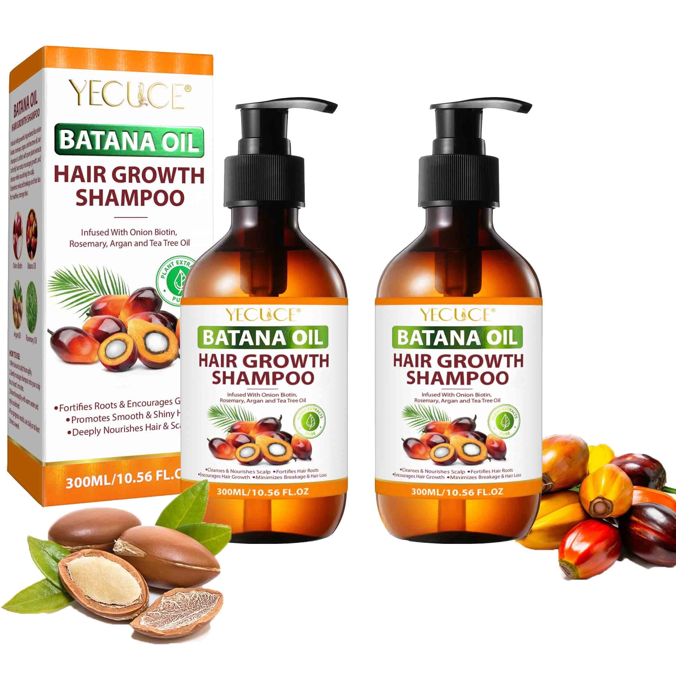 YECUCE 2-Pack Batana Oil Shampoo for Men and Women Daily Hair Care, For ...