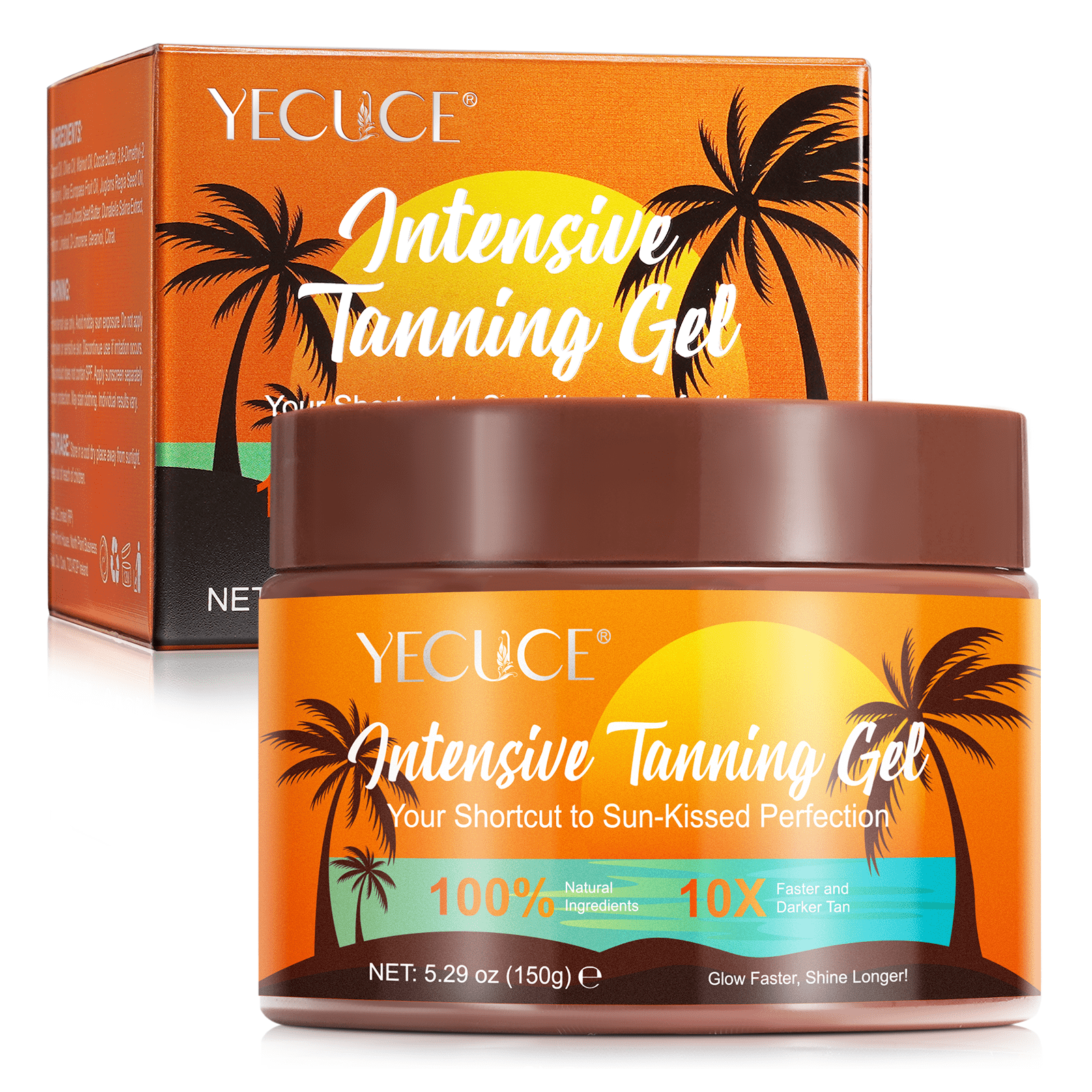 YECUCE Intensive Tanning Gel,Deep Flawless Tanning Cream, Even Skin ...