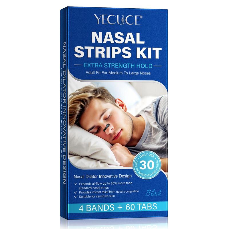 YECUCE Magnetic Anti-snoring Set, Nasal Strips for Improving Sleep ...