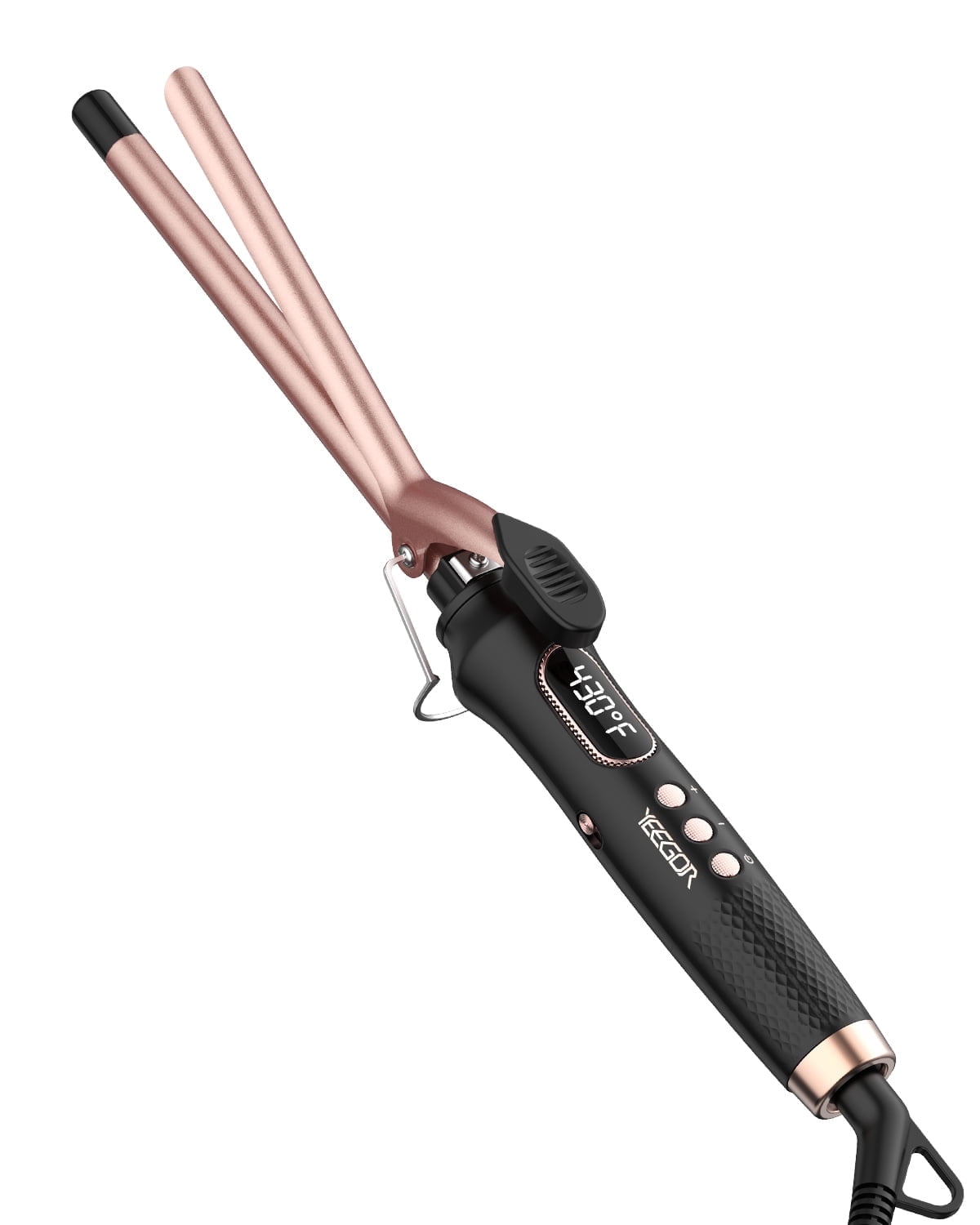YEEGOR 1/2 inch Thin Curling Iron,Extra Long Barrel Culing Wannd,100 ...
