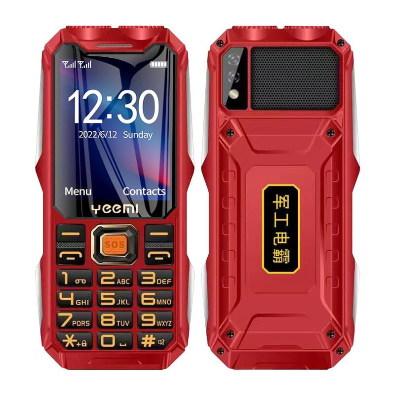 YEEMI Q8 GSM 2G Rugged Phone Big Battery Dual Flashlight 2.4inches HD ...