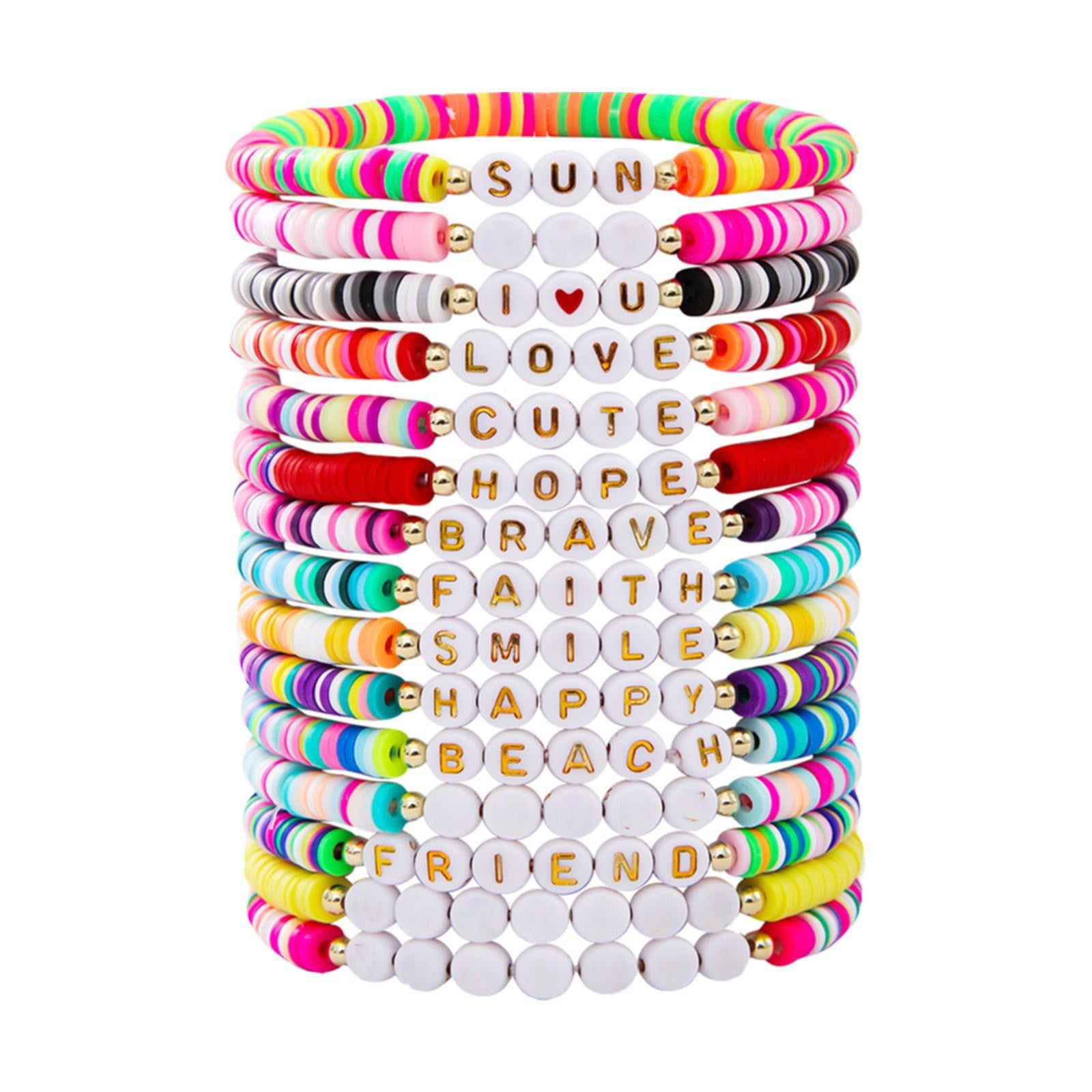 YEENAOZEY Winter Sale 15 Pcs Friendship Bracelets, Inspired Letter ...
