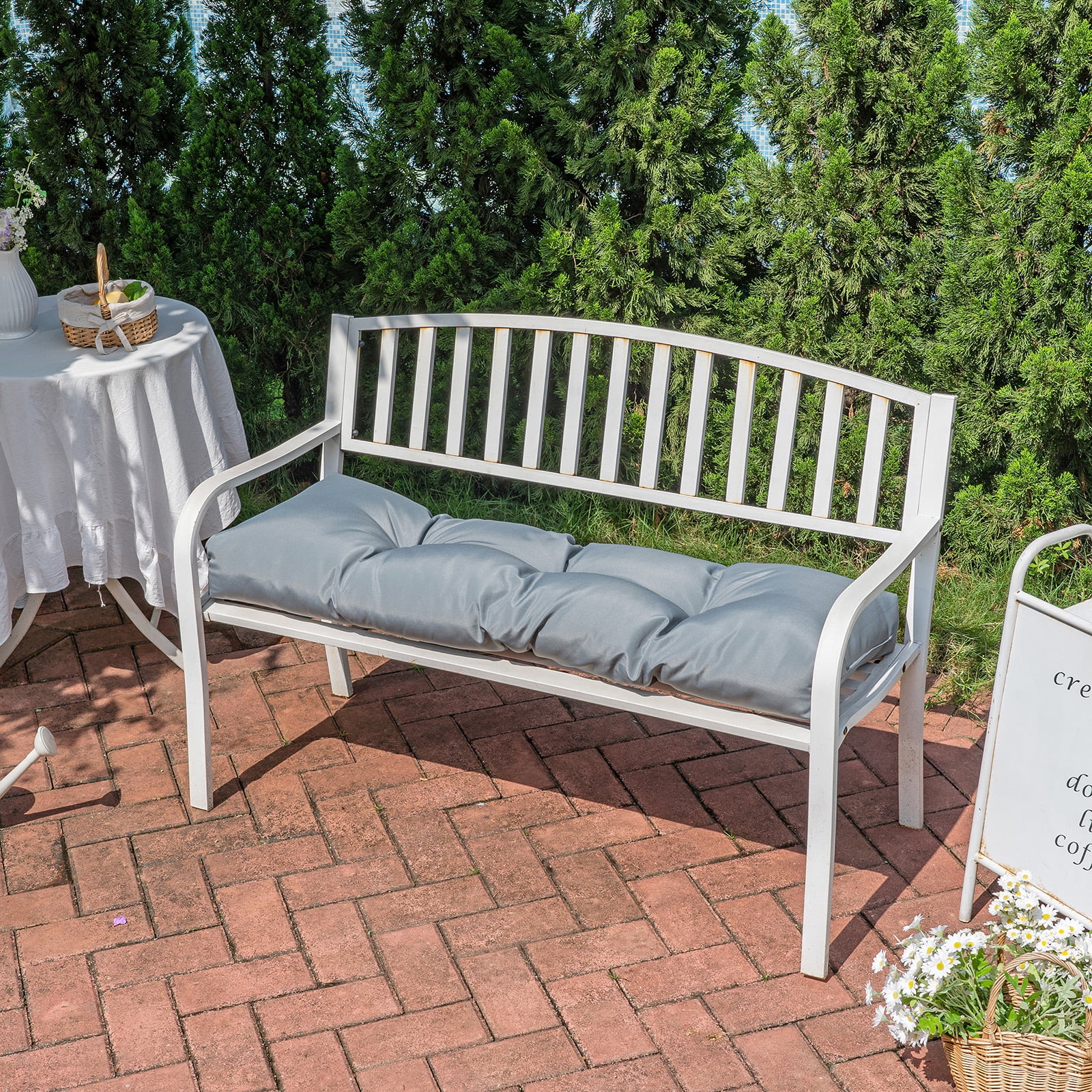 YEERSWAG 36x14x4 inch Waterproof Outdoor Bench Cushion, Anti-fading ...