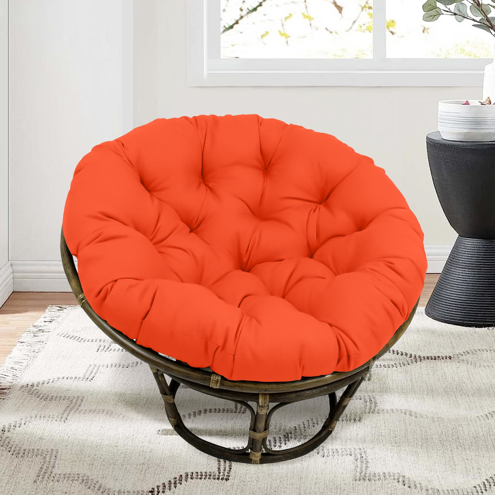 YEERSWAG 44x44x6 Inch Papasan Chair Cushion, Water-Resistant, Anti-Fade ...