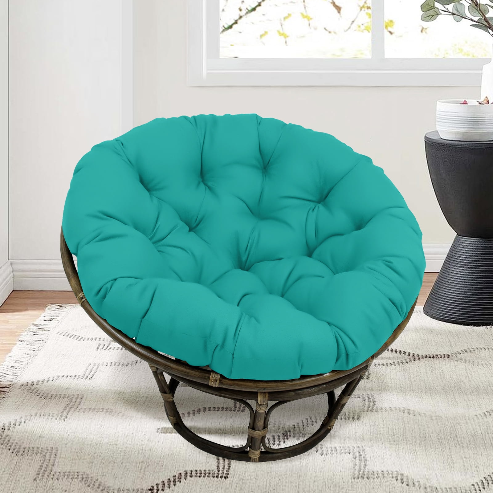 YEERSWAG 44x44x6 inch Papasan Chair Cushion, Anti-fading, Waterproof ...