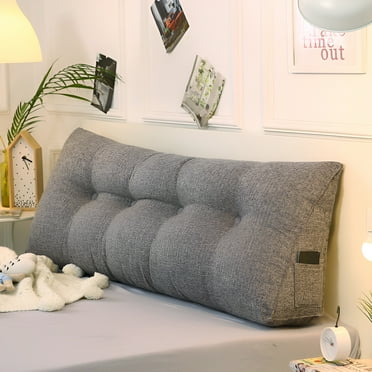 Triangular Bed Bolster Backrest Wedge Pillow, Soft Size Daybed for Dorm ...