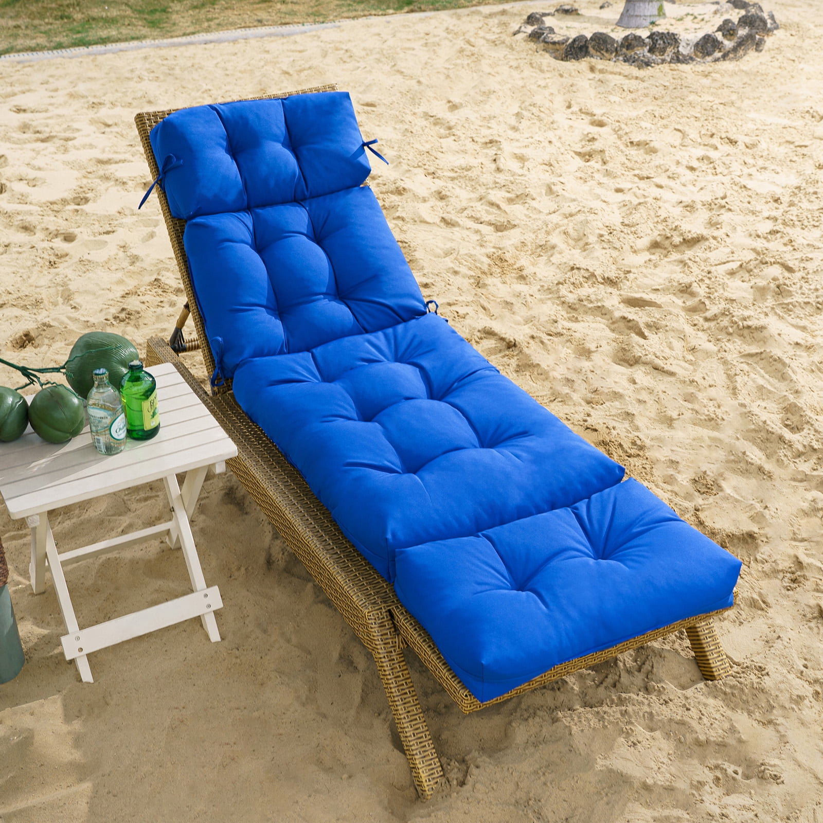 YEERSWAG 72x22x6 Outdoor Recliner Cushion, Waterproof, Anti-fading ...