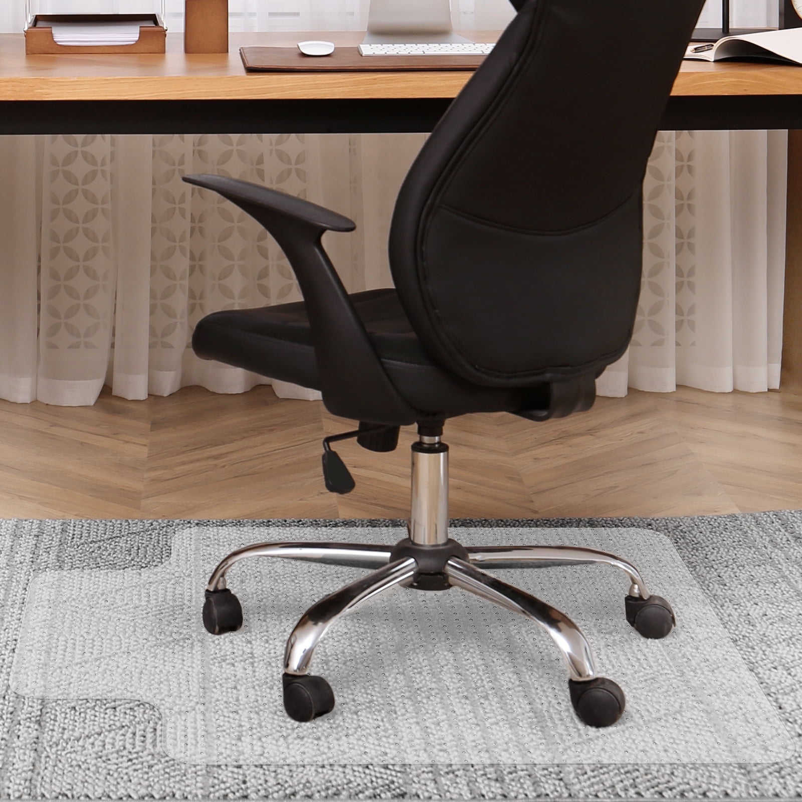 YEERSWAG Office Chair Mat for Carpet Floor 48"x36", Transparent PVC ...