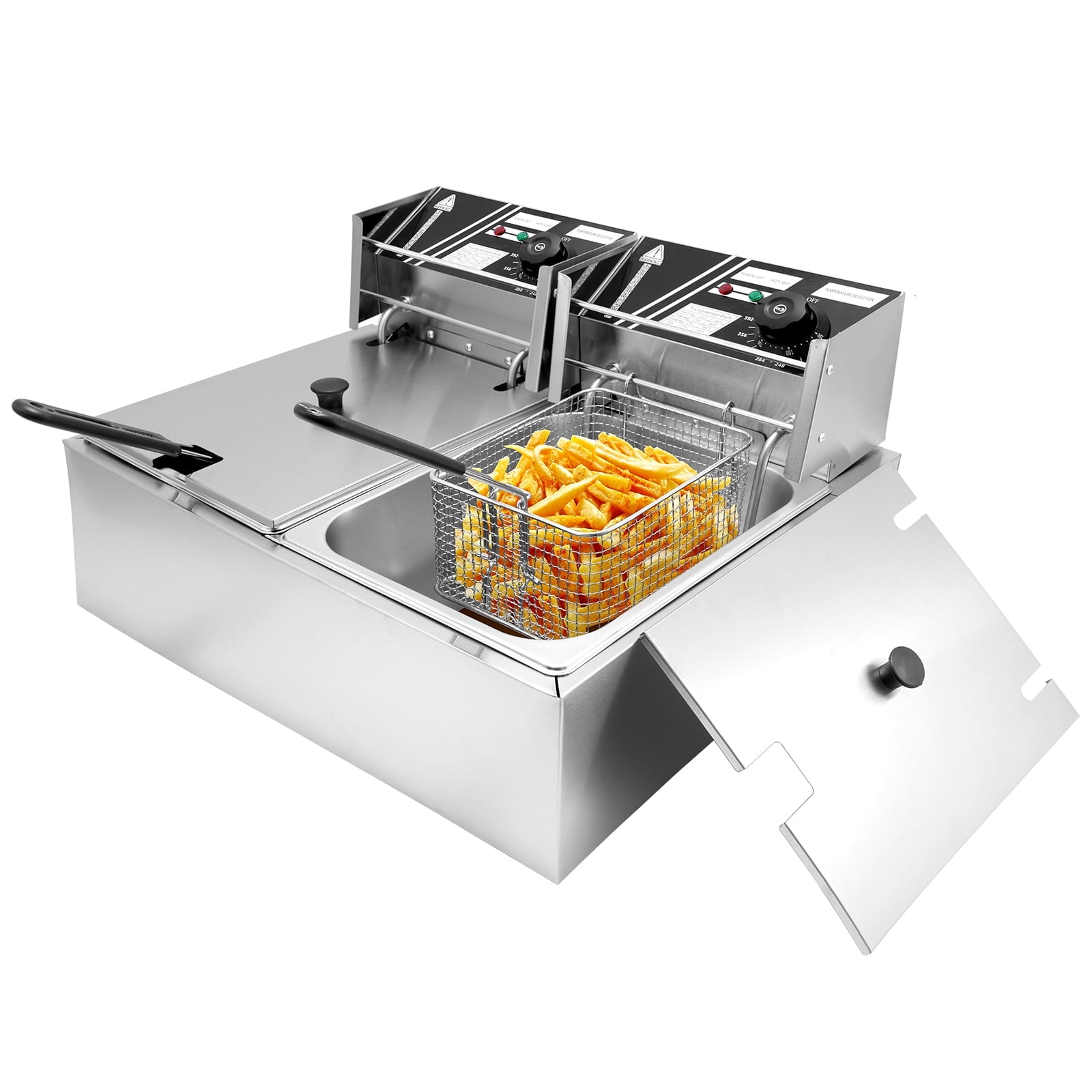 YEESOOM 12L Electric Deep Fryer Commercial Countertop 3400W ...