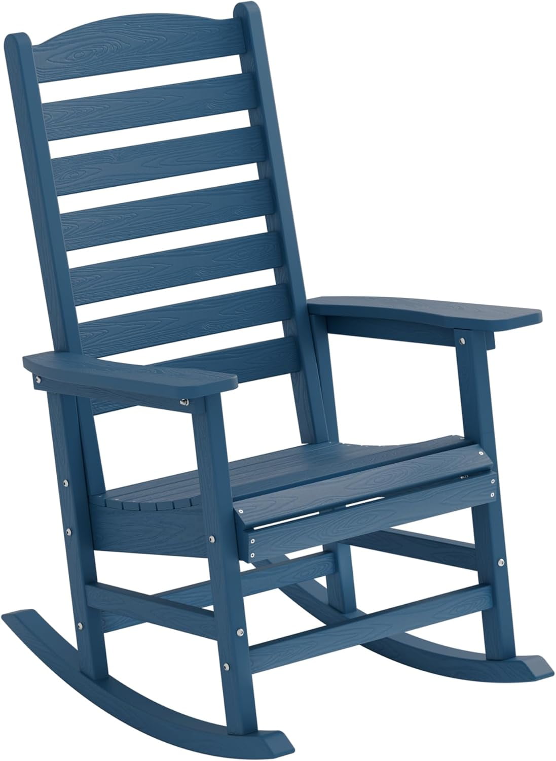 YEFU Outdoor Rocking Chair,Poly Porch Rocker with Curved Backrest,All ...