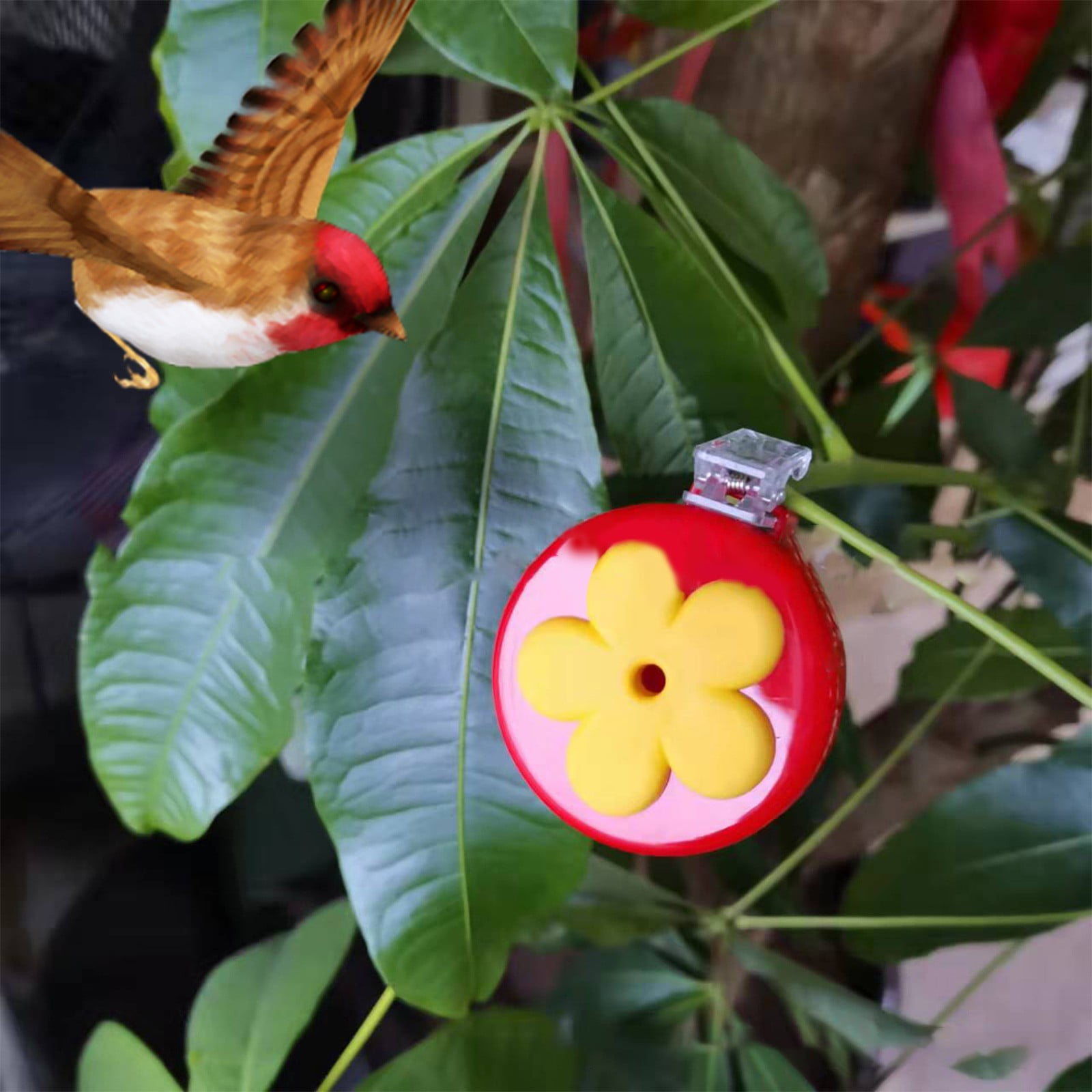 YEHGEQ Bird Feeders,New Hummingbird Clip Feeder Flower Hummingbird ...