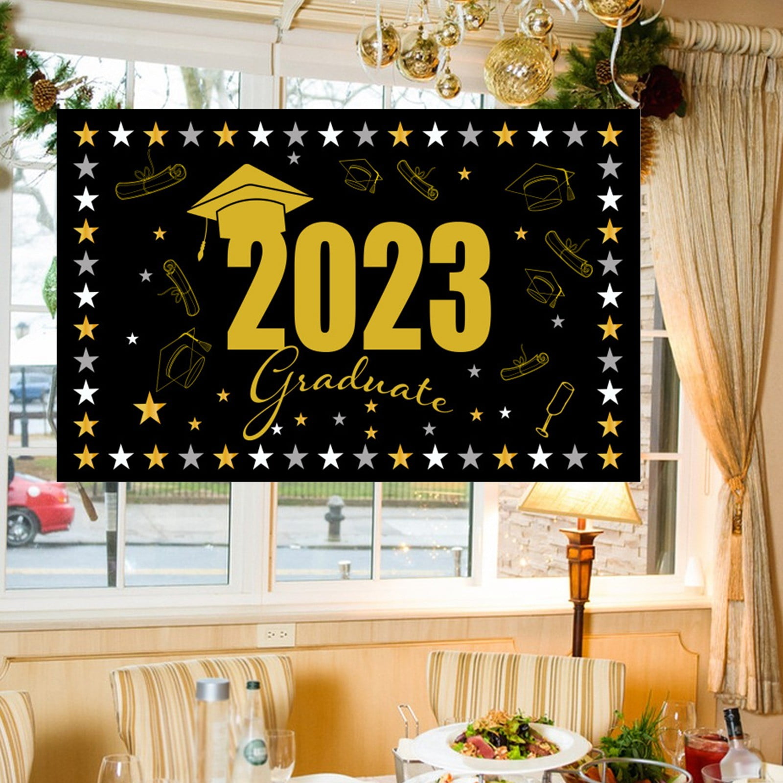 YEHGEQ Flags_ Banners & Accessories,Graduation Season Banner Background ...