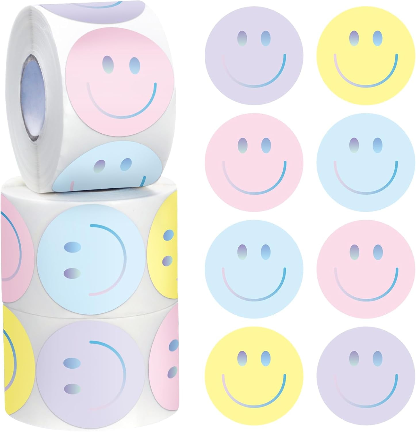 YEHOOM 1500 Pieces Happy Smile Face Decal Small Happy Face Decal Mini ...