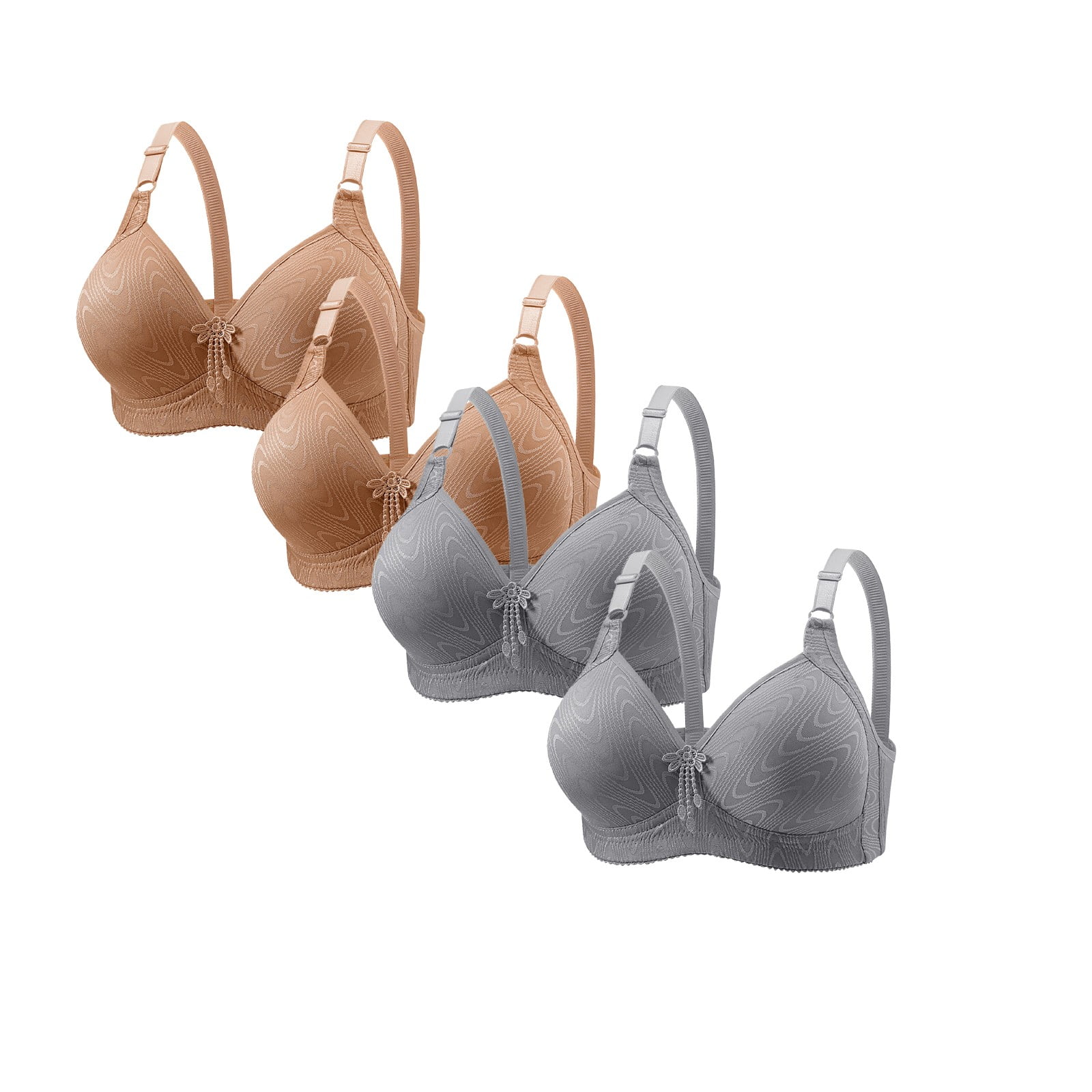 YEJIMAN Bras for Women No Underwire Adjustable Bras Full Coverage ...