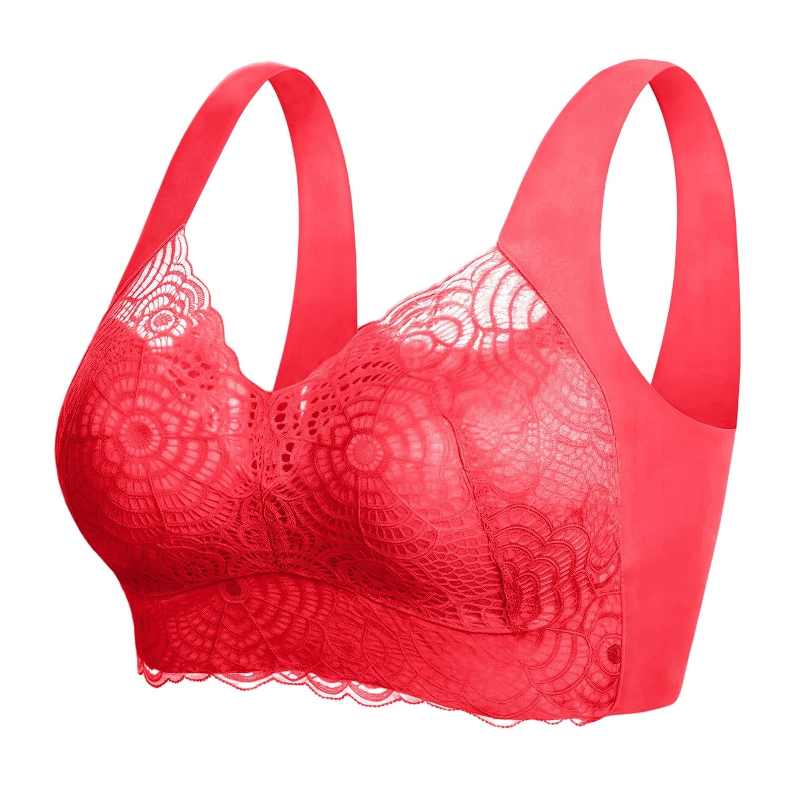 YEJIMAN Bras for Women Wire Large Size Lace Sports Vest Bra And Thin Up ...