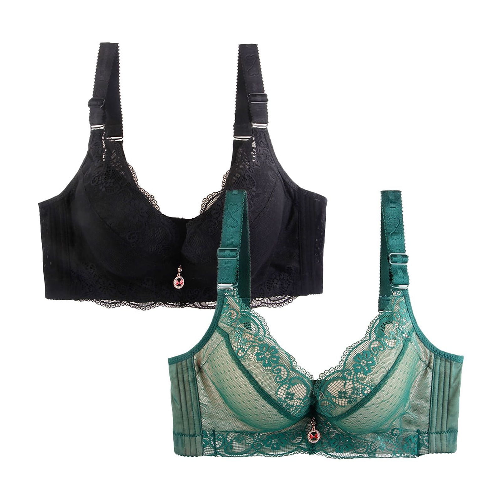 YEJIMAN Pack of 2 Sports Bra Small Women's Breathable Plus Sports Size ...