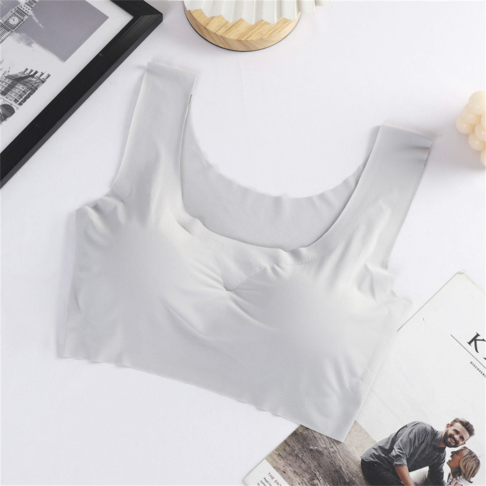 YEJIMAN Seamless Bras for Women Ultra Thin Padded Comfort Wireless Bra ...
