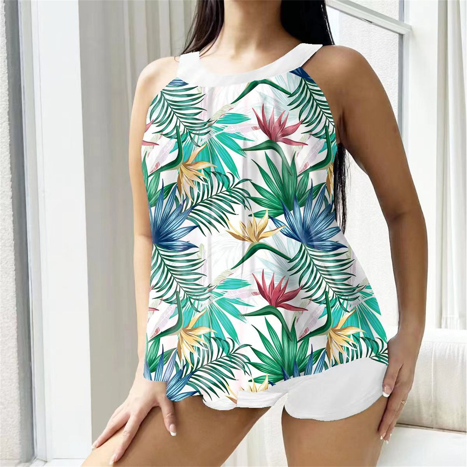 YEJIMAN White Swimsuit for Women, Polyester,Spandex Athletic Swimsuits ...
